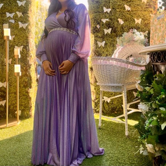 Va Va Voom | Dresses | Nice Glitter Lavender Dress By Vavavoom | Poshmark